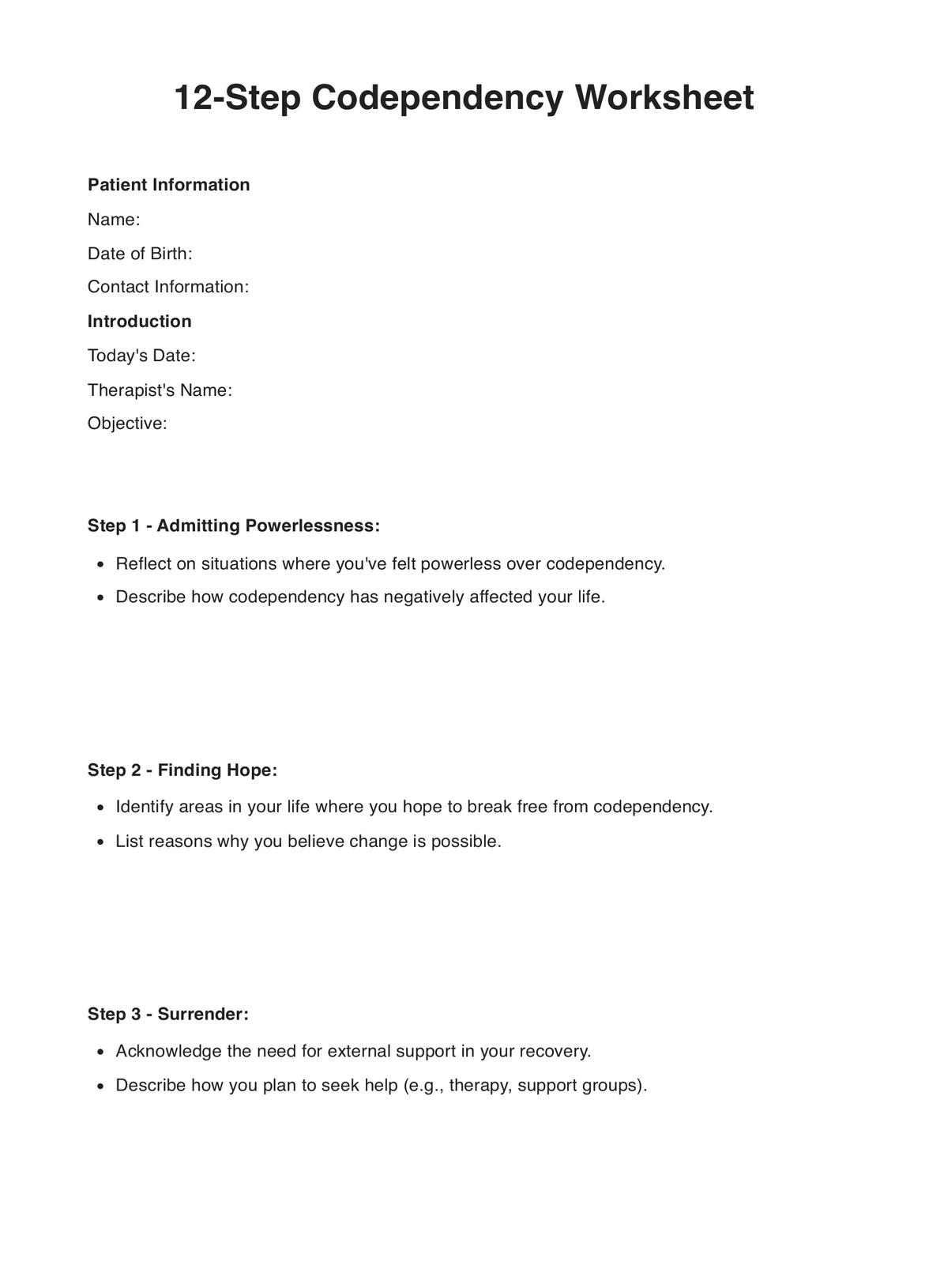 Free Printable Codependency Worksheets - Free Worksheets Printable Free Printable Codependency Worksheets - Free Worksheets Printable